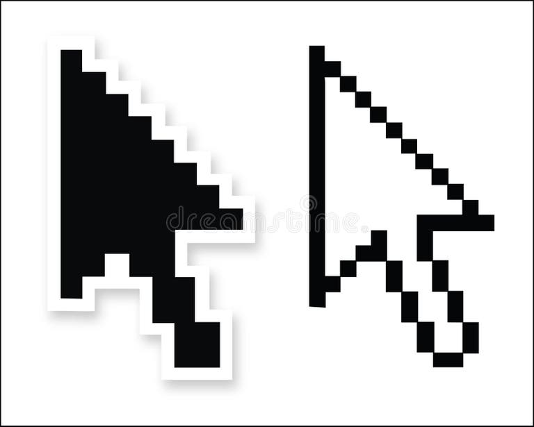 Vector Mouse Arrow Pointers Stock Vector - Illustration of system ...