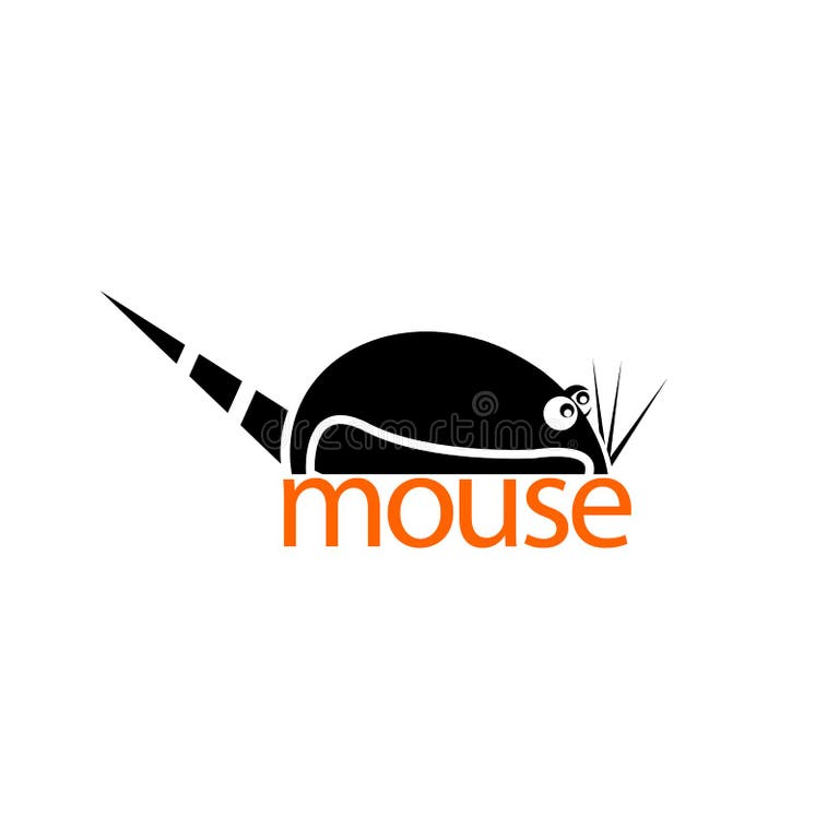 Mouse Cartoon Logo Computer Vector Hardware Stock Vector - Illustration ...