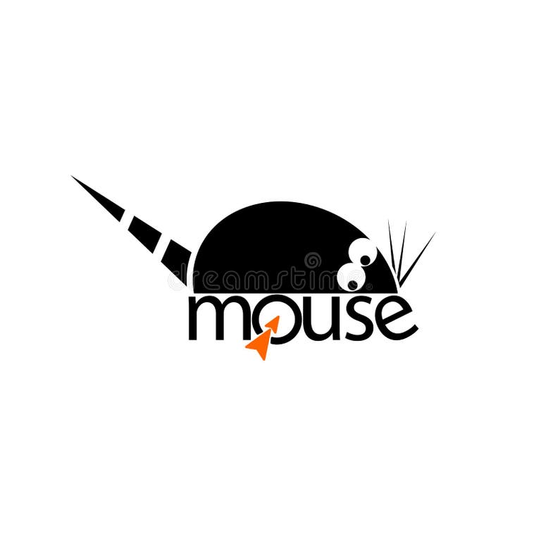 Mouse Cartoon Logo Computer Vector Hardware Stock Vector - Illustration ...