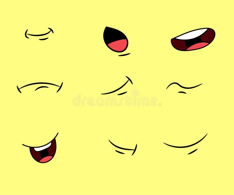Mouth character set free stock illustration. Illustration of royalty ...