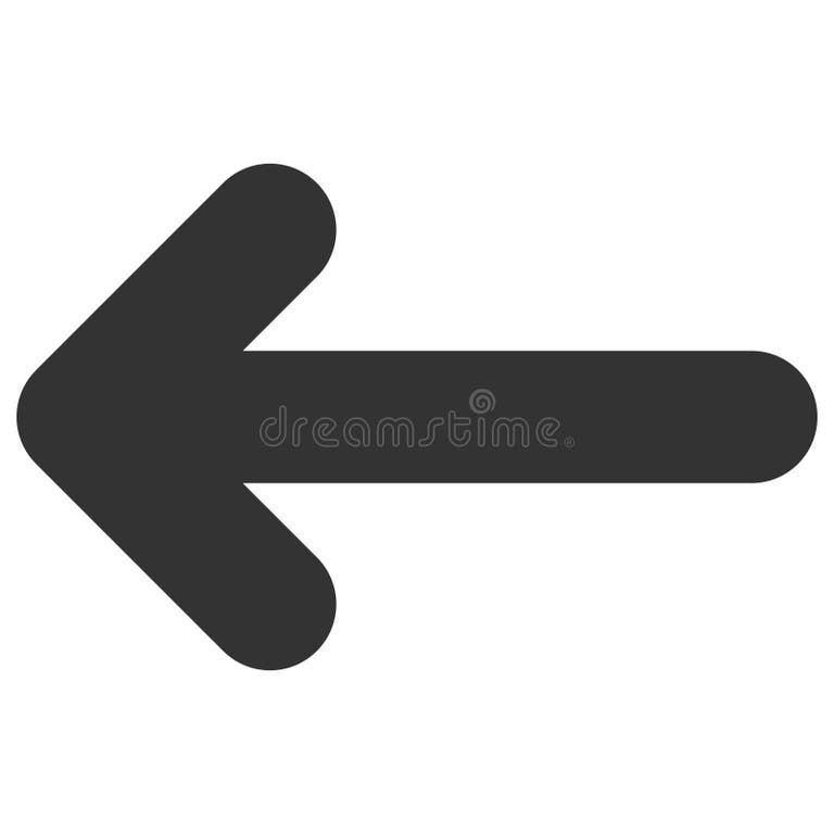 Vector Move Left Flat Icon Illustration Stock Vector - Illustration of ...