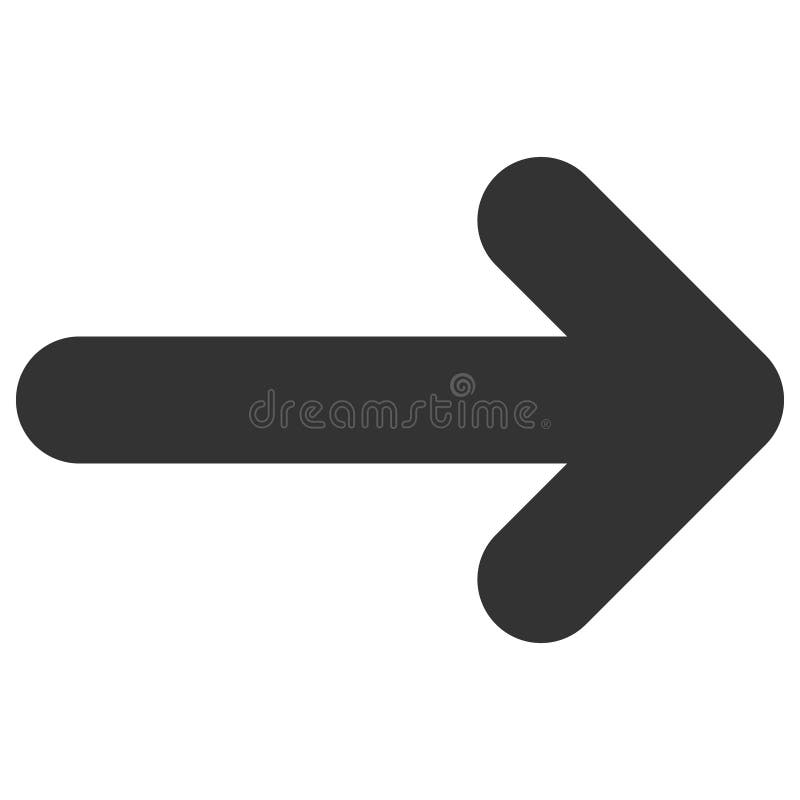 Vector Move Right Flat Icon Image Stock Vector - Illustration of shift ...