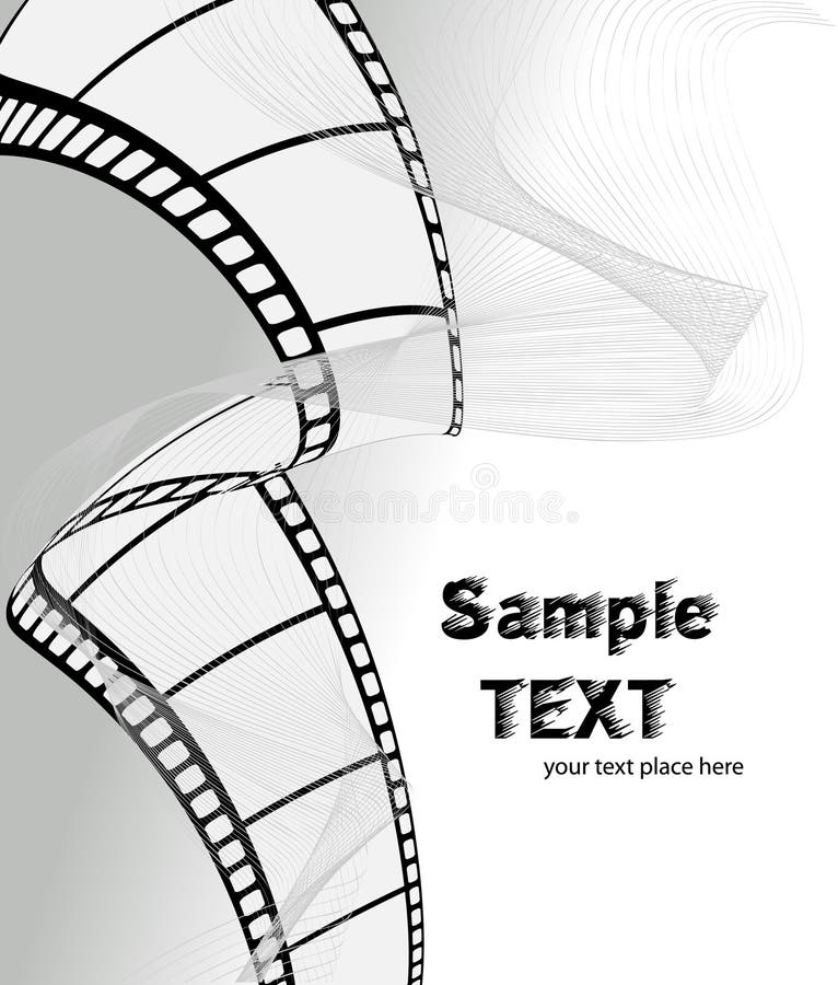 Vector movie/photo film stock vector. Illustration of isolated - 10735109