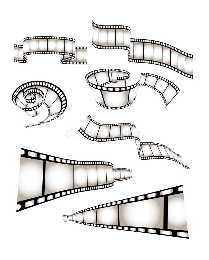 Vector movie/photo film stock vector. Illustration of isolated - 10735109