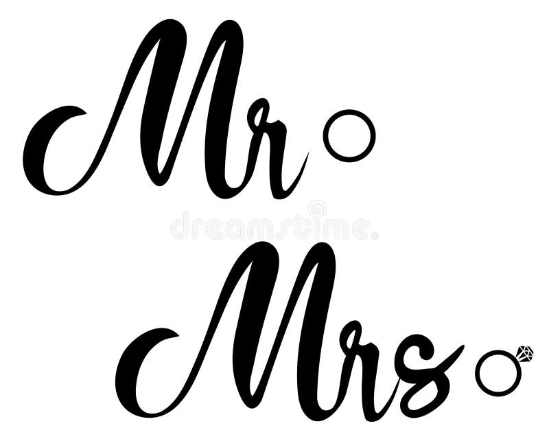 Wedding Invitation Mr Mrs Stock Illustrations – 268 Wedding Invitation ...