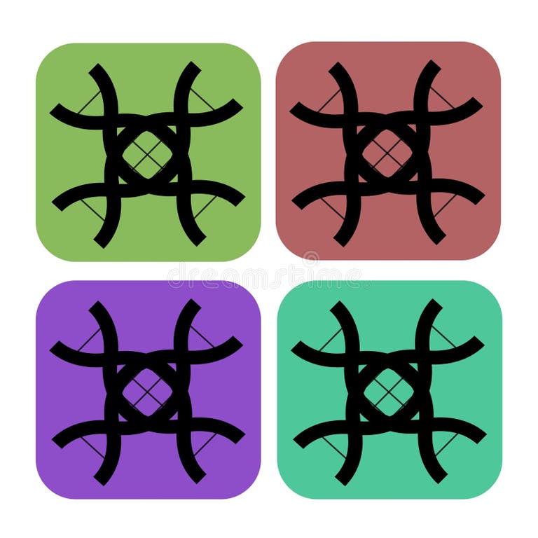 Vector Multi Color Dna Helix Icon, with a Simple Modern Look Stock ...