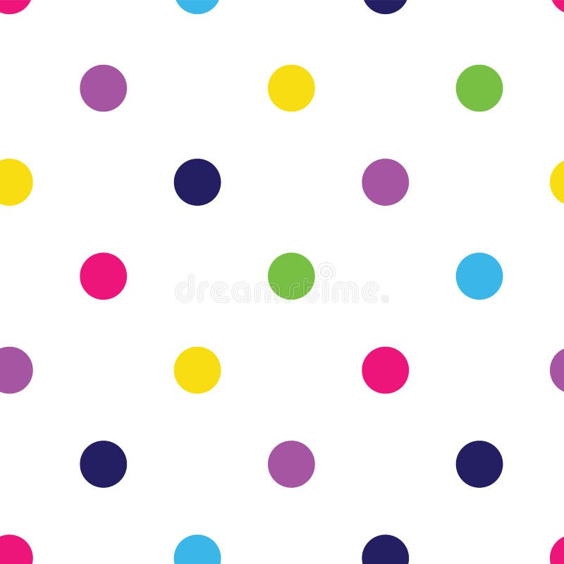 Multi Dots Watercolor Texture Pattern Modern Stock Illustration ...