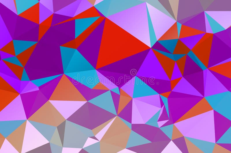 Vector, Multicolor Geometric Background. Triangles, Triangulation Stock ...