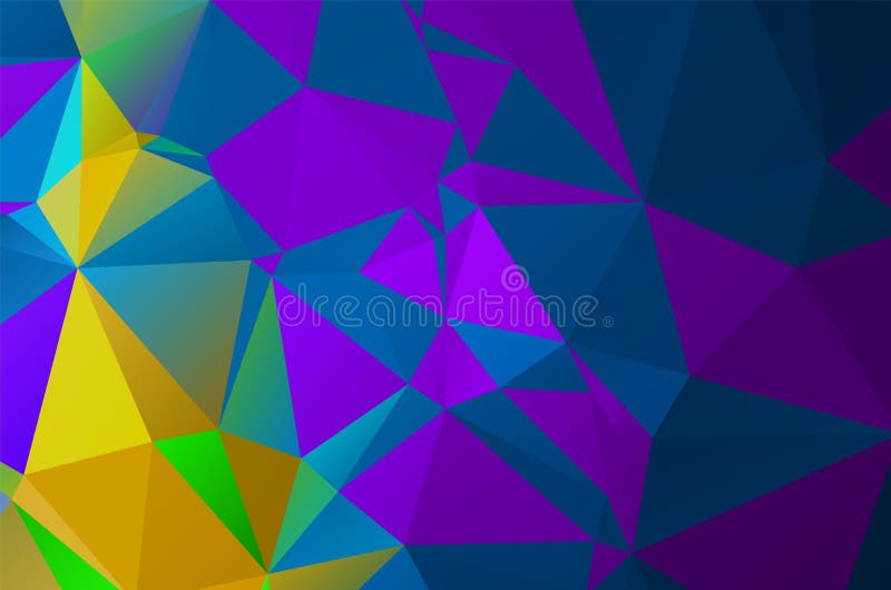 Vector, Multicolor Geometric Background. Triangles, Triangulation Stock ...