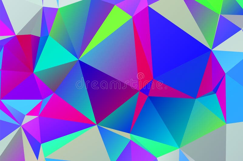 Vector, Multicolor Geometric Background. Triangles, Triangulation Stock ...