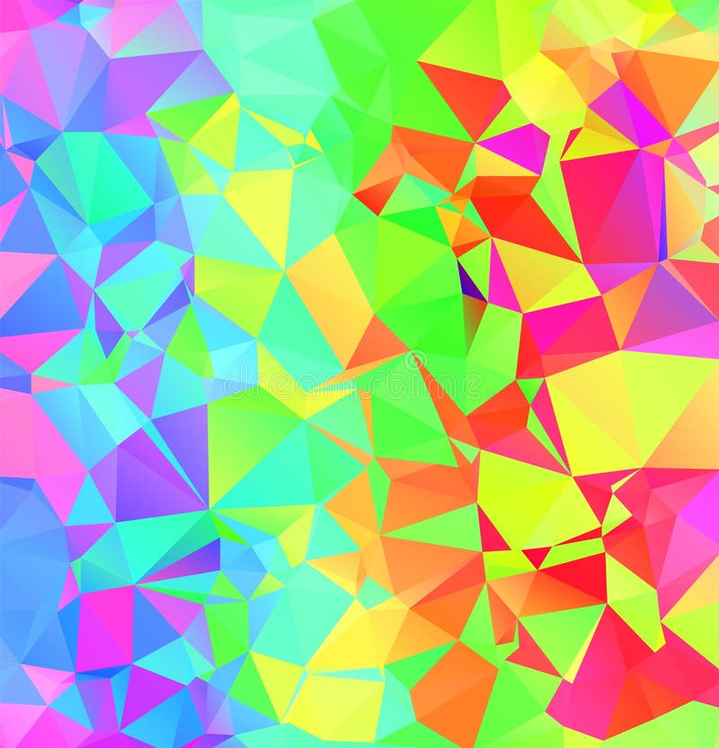 Vector, Multicolor Geometric Background. Triangles, Triangulation Stock ...