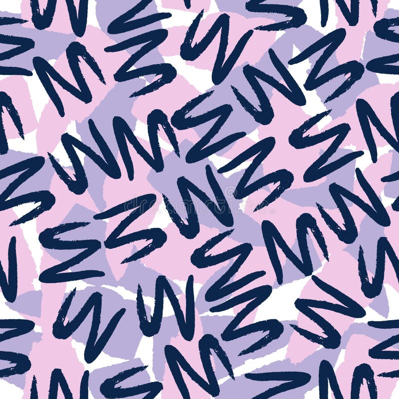 Vector Multicolor Seamless Pattern from Pink, Blue, Purple Blots. Free ...
