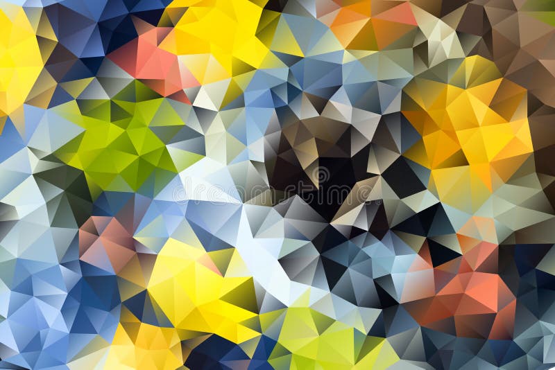 Vector Multicolored Abstract Background of Effect Geometric Triangles Stock Illustration ...