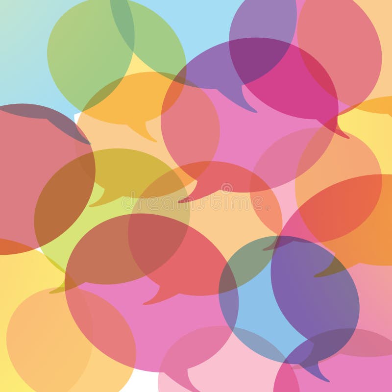 Vector Multicolored Circles with Transparency Background Stock Vector ...