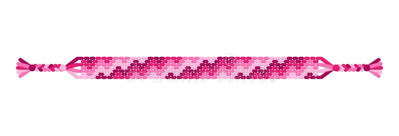 Vector Multicolored Handmade Hippie Friendship Bracelet Of Pinkthreads