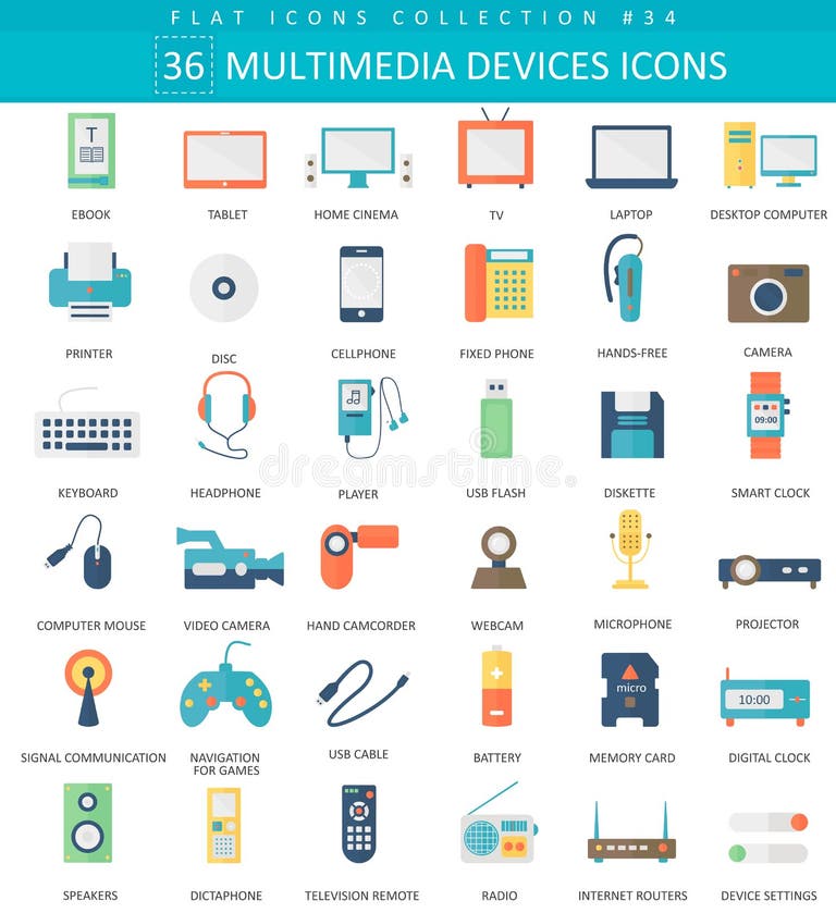 Multimedia Devices Stock Illustrations – 23,555 Multimedia Devices ...