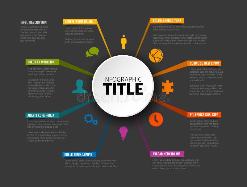 Eight Item Infographic Stock Illustrations – 43 Eight Item Infographic ...