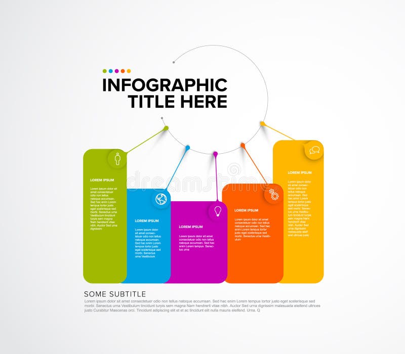Vector Multipurpose Infographic Template Made from Lines, Blocks ...