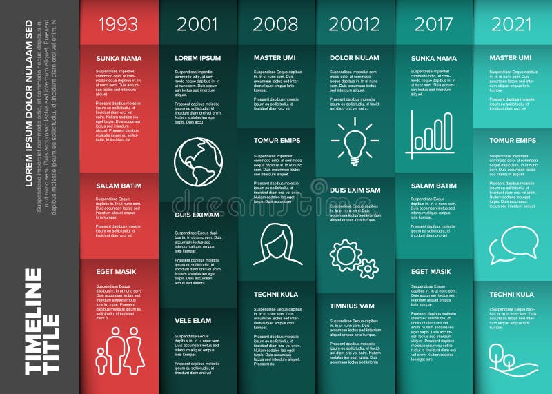 Timeline, Table, Schedule, Template, Infographic Stock Vector ...