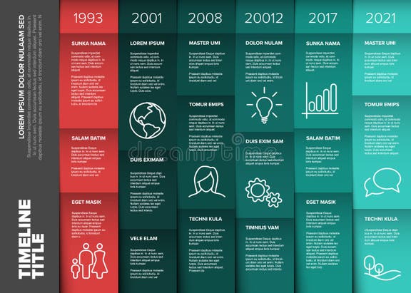 Vector Multipurpose Infographic Timeline Table Template Stock Vector ...