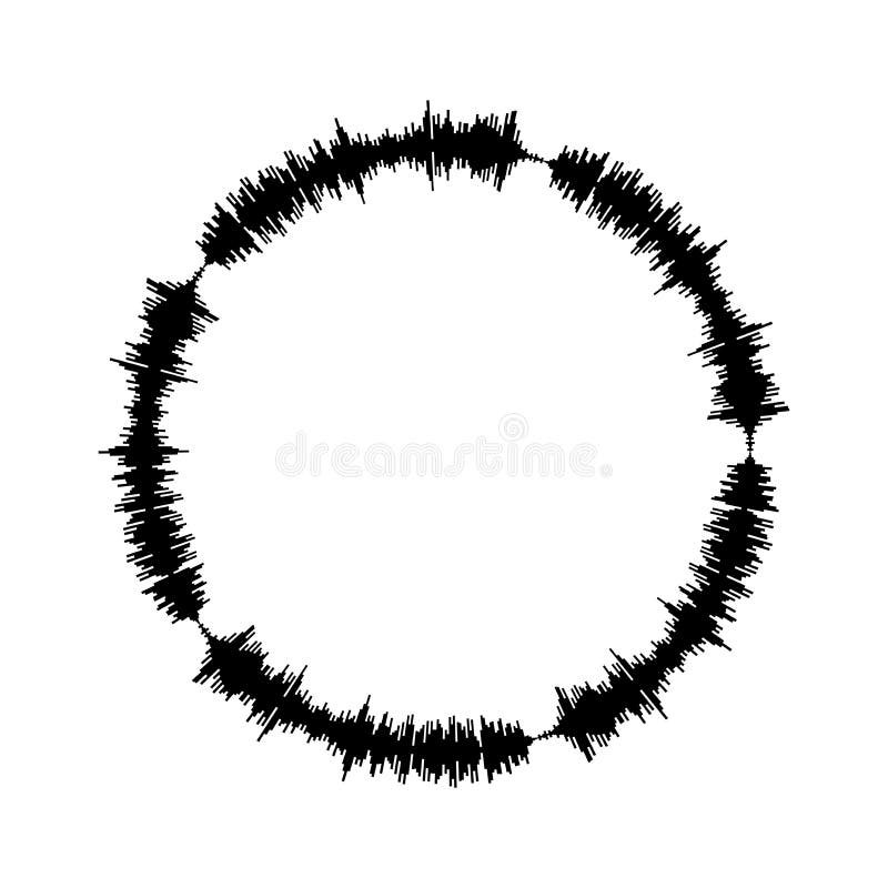 Vector Music Background of Audio Sound Wave Stock Vector - Illustration ...