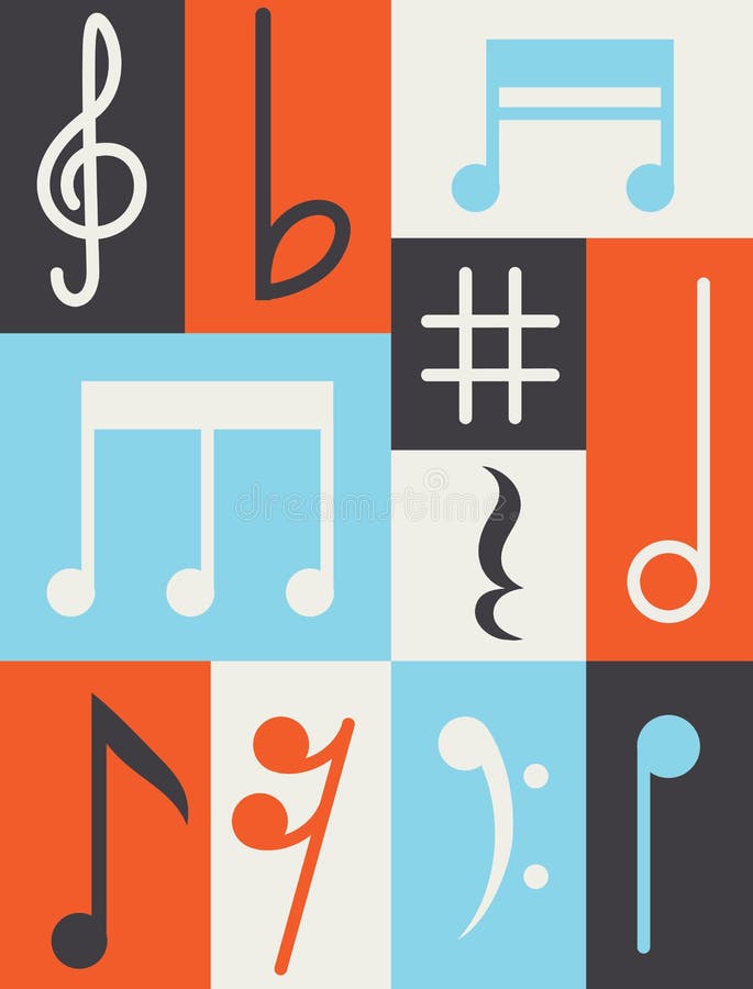 Vector music background stock vector. Illustration of graphic - 135168423