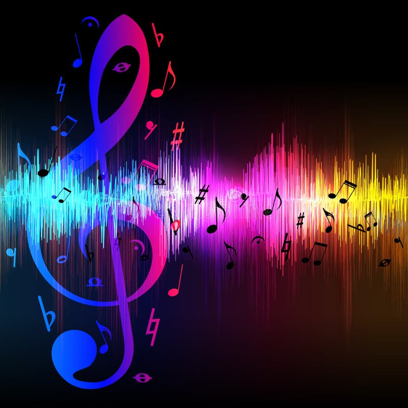 Vector Music Equalizer Waves Background, Spectrum Abstract Stock Vector ...