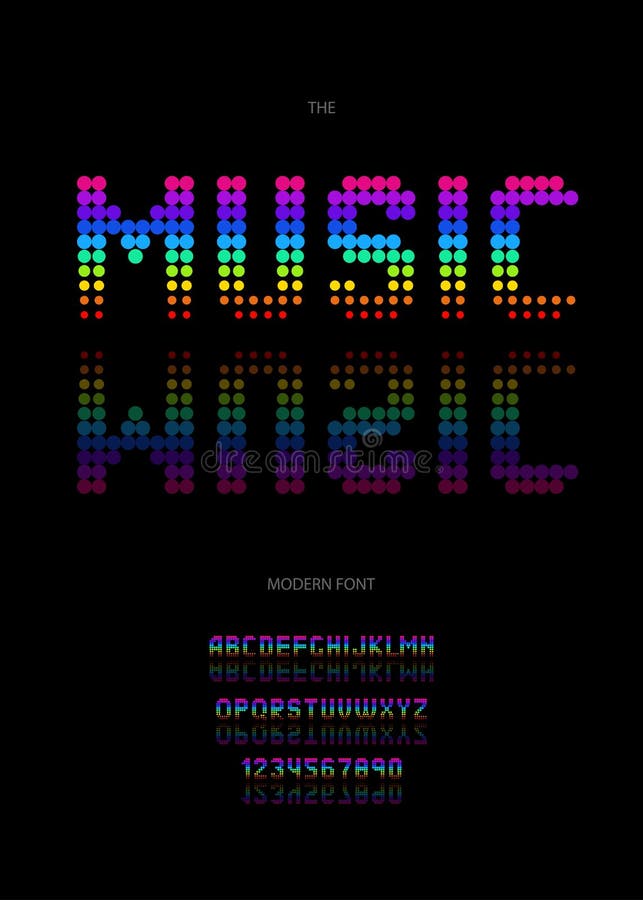 Music font stock vector. Illustration of sign, design - 143469597