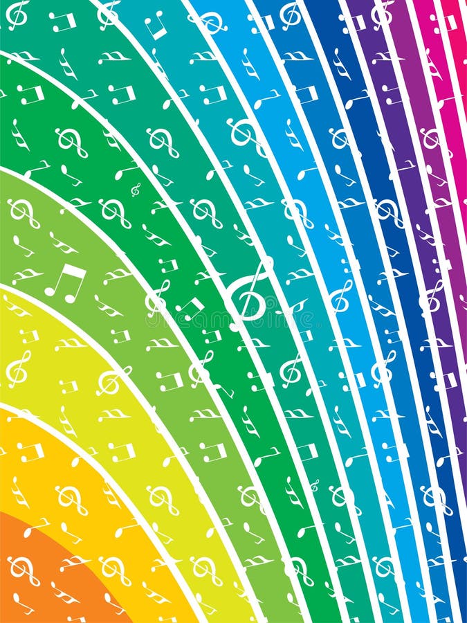 Music notes stock vector. Illustration of organ, colorful - 2560496