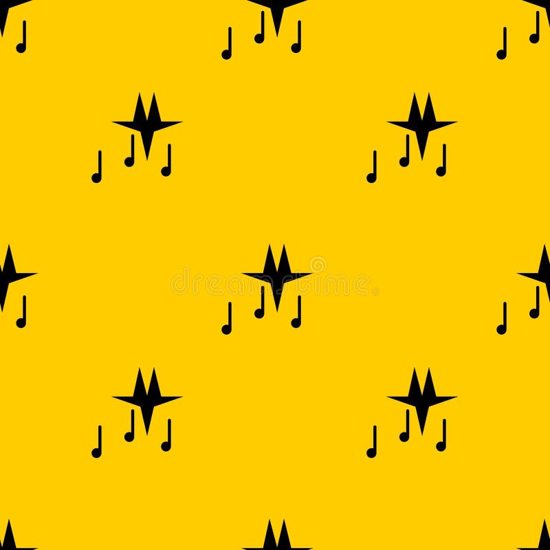 Vector Music Notes Pattern Background. Simple Seamless Repeated Pattern ...