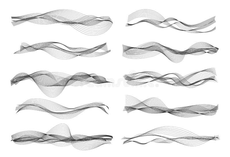Sound Waves Seamless Pattern. Audio Technology Endless Background ...
