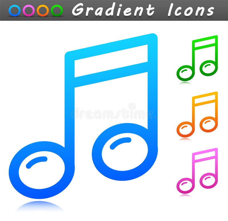 Vector Music Symbol Icon Design Stock Vector - Illustration of note ...