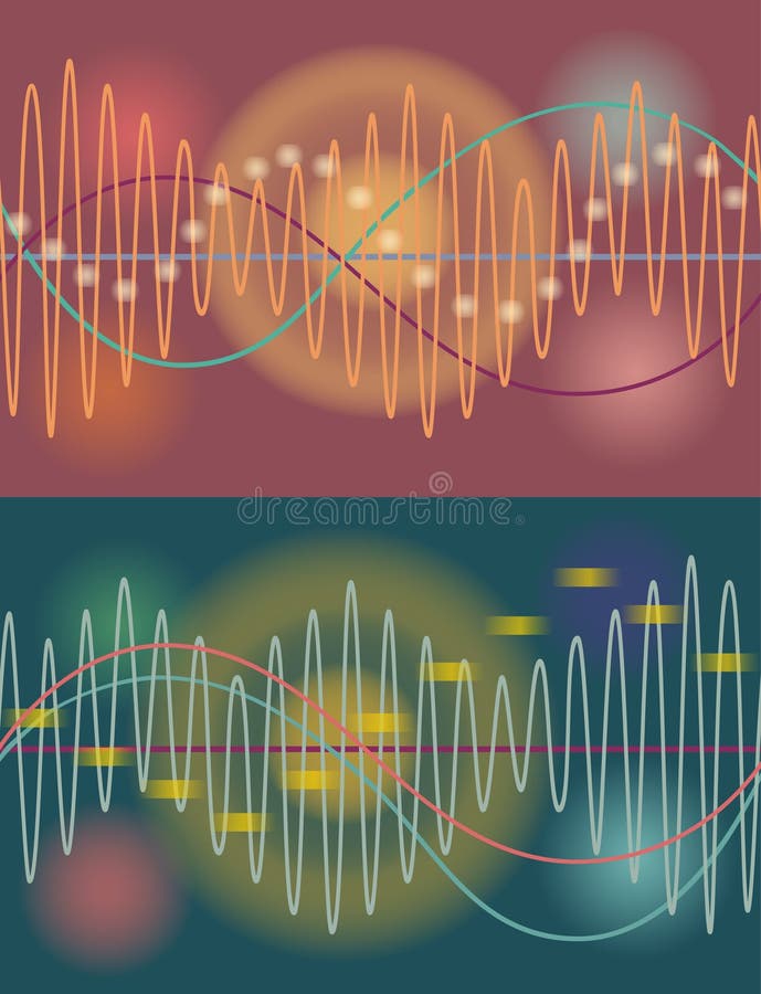 Vector Music Volume Abstract Background Stock Vector - Illustration of ...