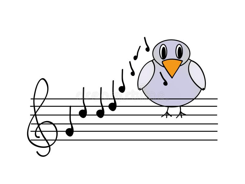 Musical Bird Notes (seamless Pattern) Stock Vector - Illustration of ...