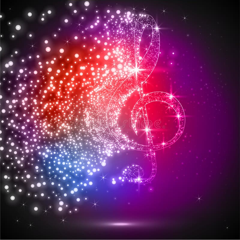 Vector Musical Notes. Internet Technology Background Illustration ...