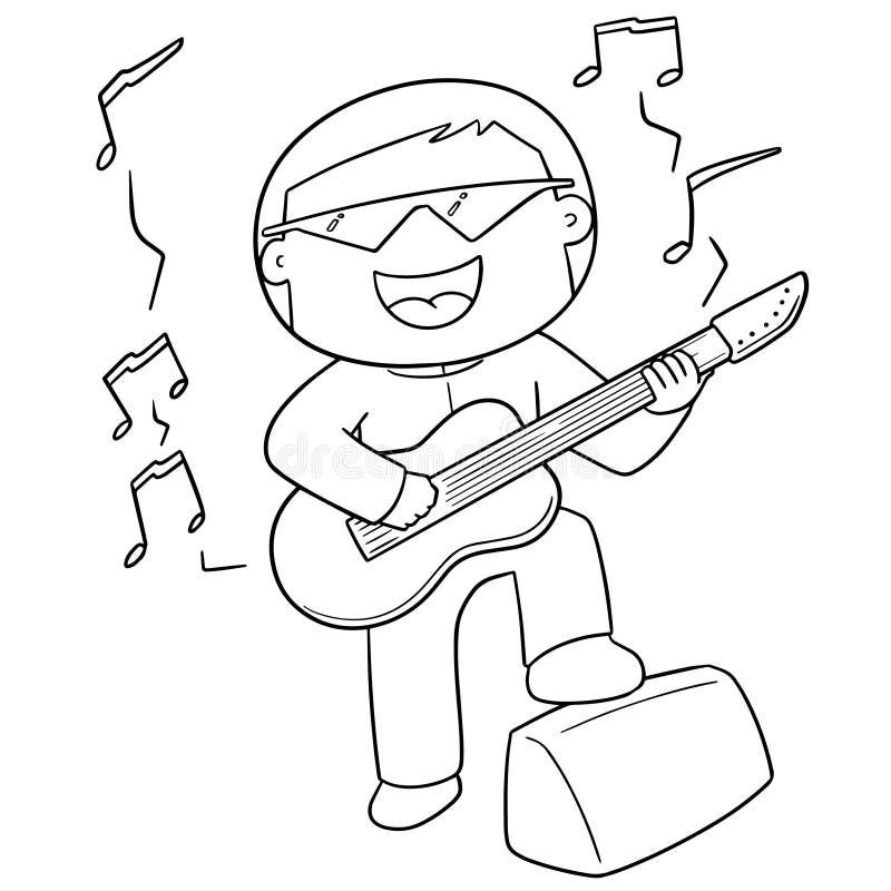 Vector of singer stock vector. Illustration of performer - 120391932