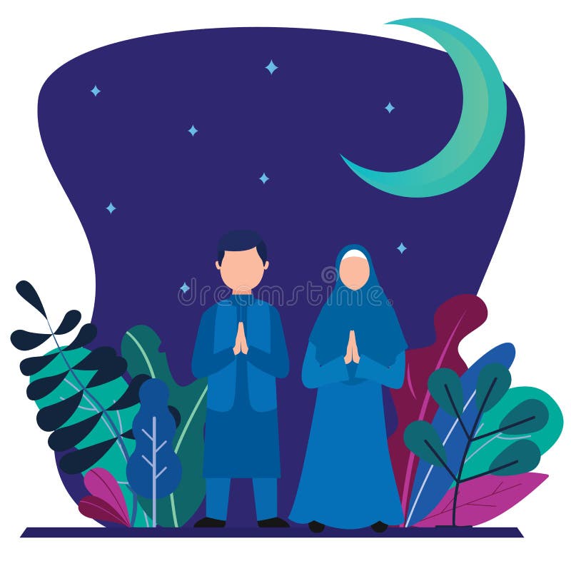 Vector of Muslim Flat Design Stock Vector - Illustration of arafat ...