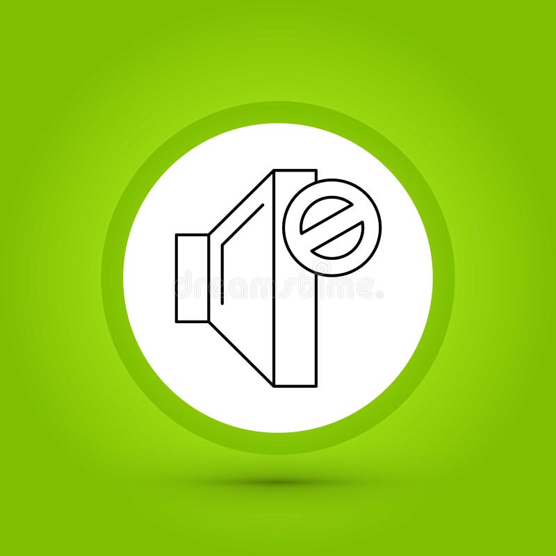 Vector Mute Icon in Creative Design with Elements for Mobile and Stock ...
