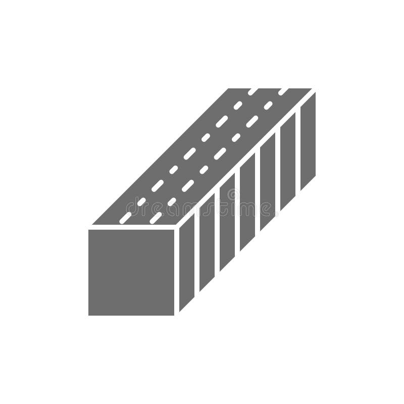 Vector Nail Extension, Manicure Tips Gray Icon. Stock Vector ...