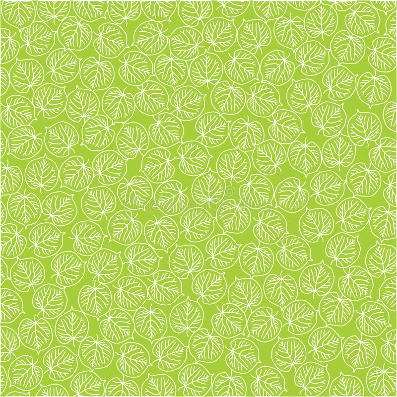 Vector Natural Eco Pattern with Leaves Stock Vector - Illustration of ...