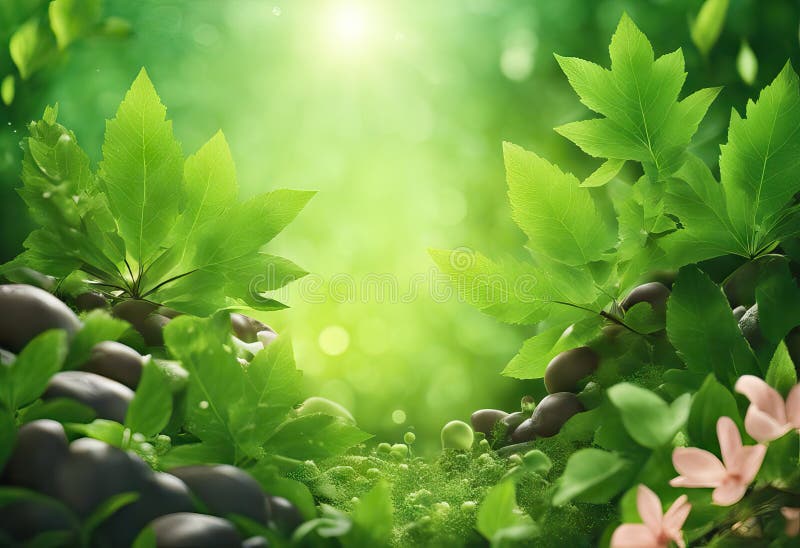 Vector Nature Background. Stock IllustrationBackgrounds, Springtime ...