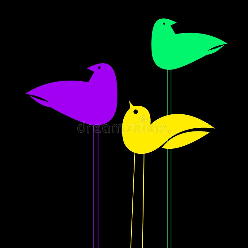 Vector Nature Illustration Bird Art Design Graphic Stock Vector ...