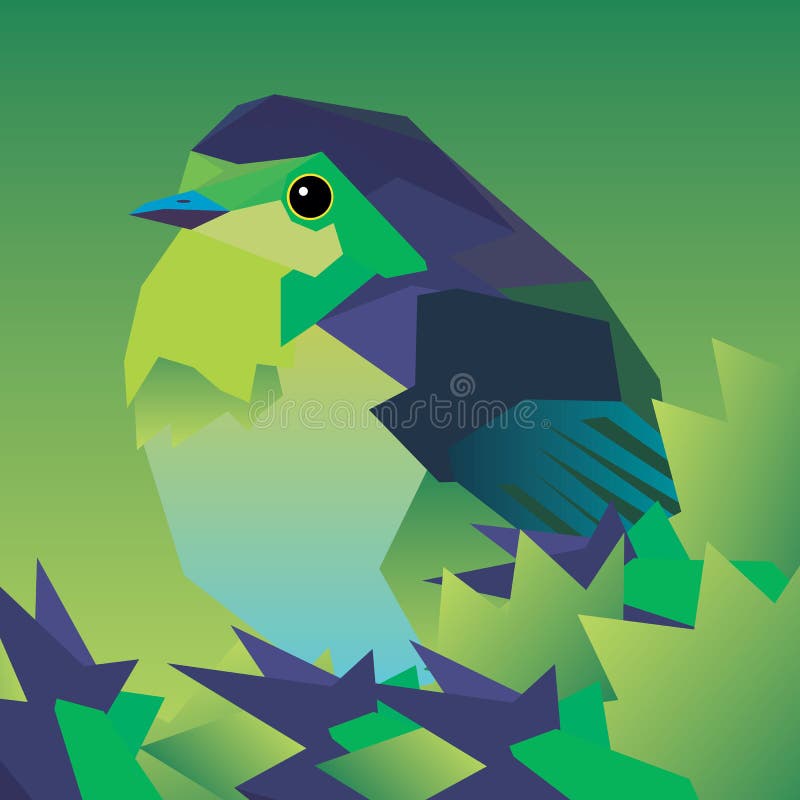 Vector Nature Illustration Bird Art Design Stock Vector - Illustration ...