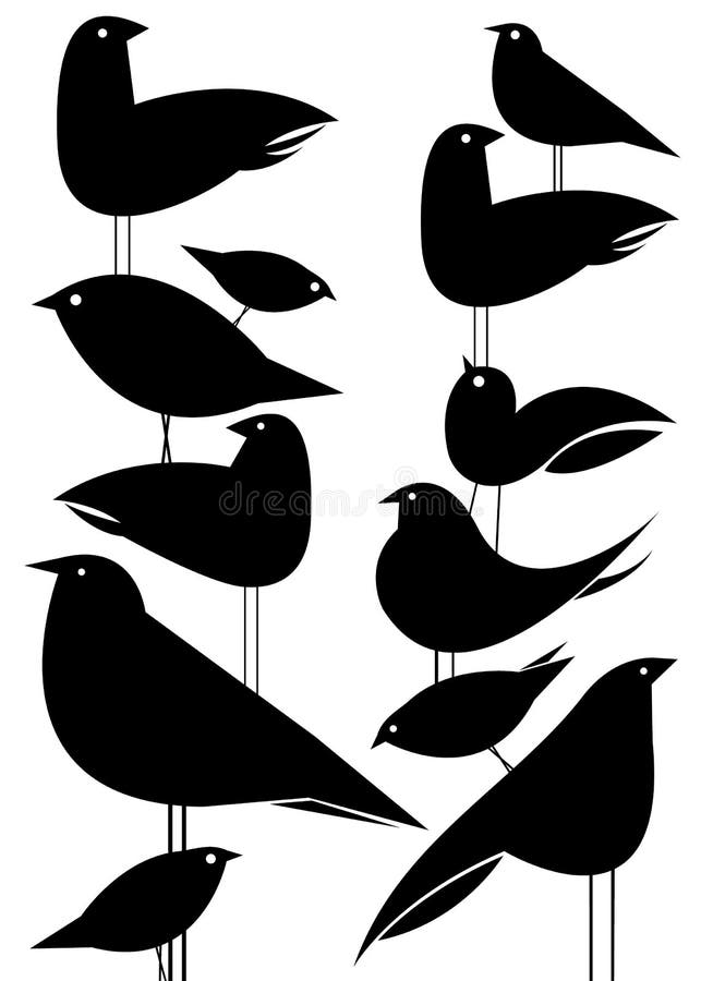 Vector Nature Illustration Bird Art Design Stock Vector - Illustration ...