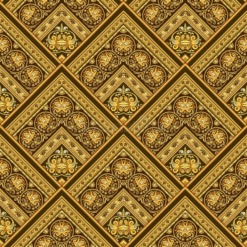 Vector Nature Patch Pattern. Mosaic Background Stock Vector ...