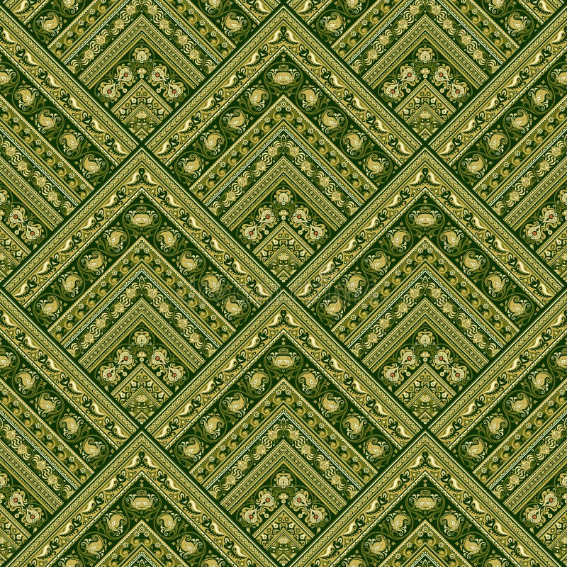 Vector Nature Patch Pattern. Mosaic Background Stock Vector ...