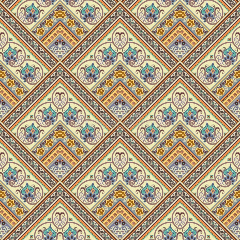 Vector Nature Patch Pattern. Mosaic Background Stock Vector ...