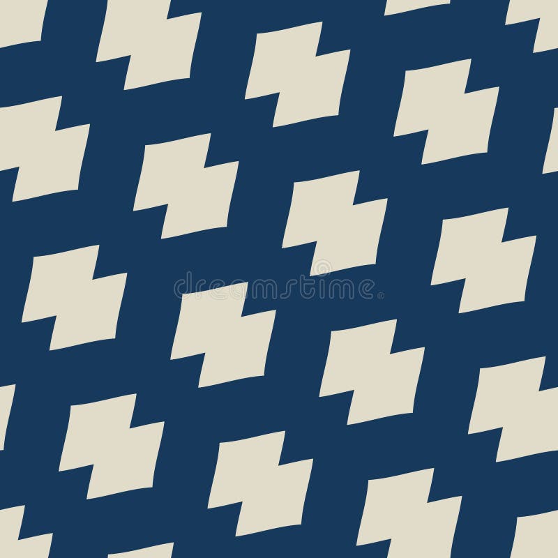Vector Navy Geometric Grid Pattern. Seamless Illustration with Blue ...