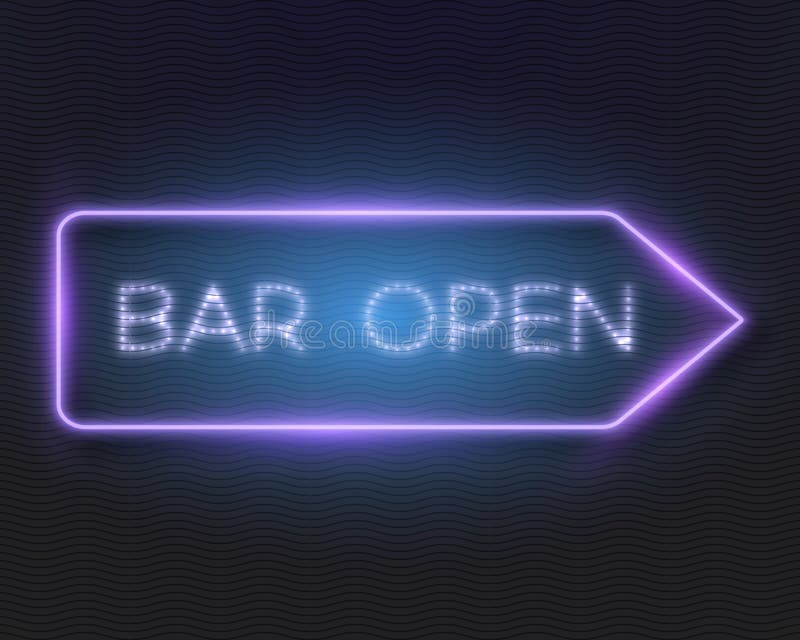 Vector Neon Frame. Glowing Vector Neon Sign Stock Vector - Illustration ...