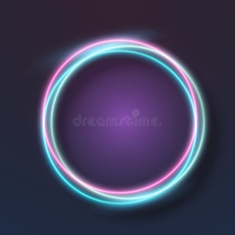 Vector Neon Frame Icon. Realistic Vintage Bar Sign Stock Vector ...